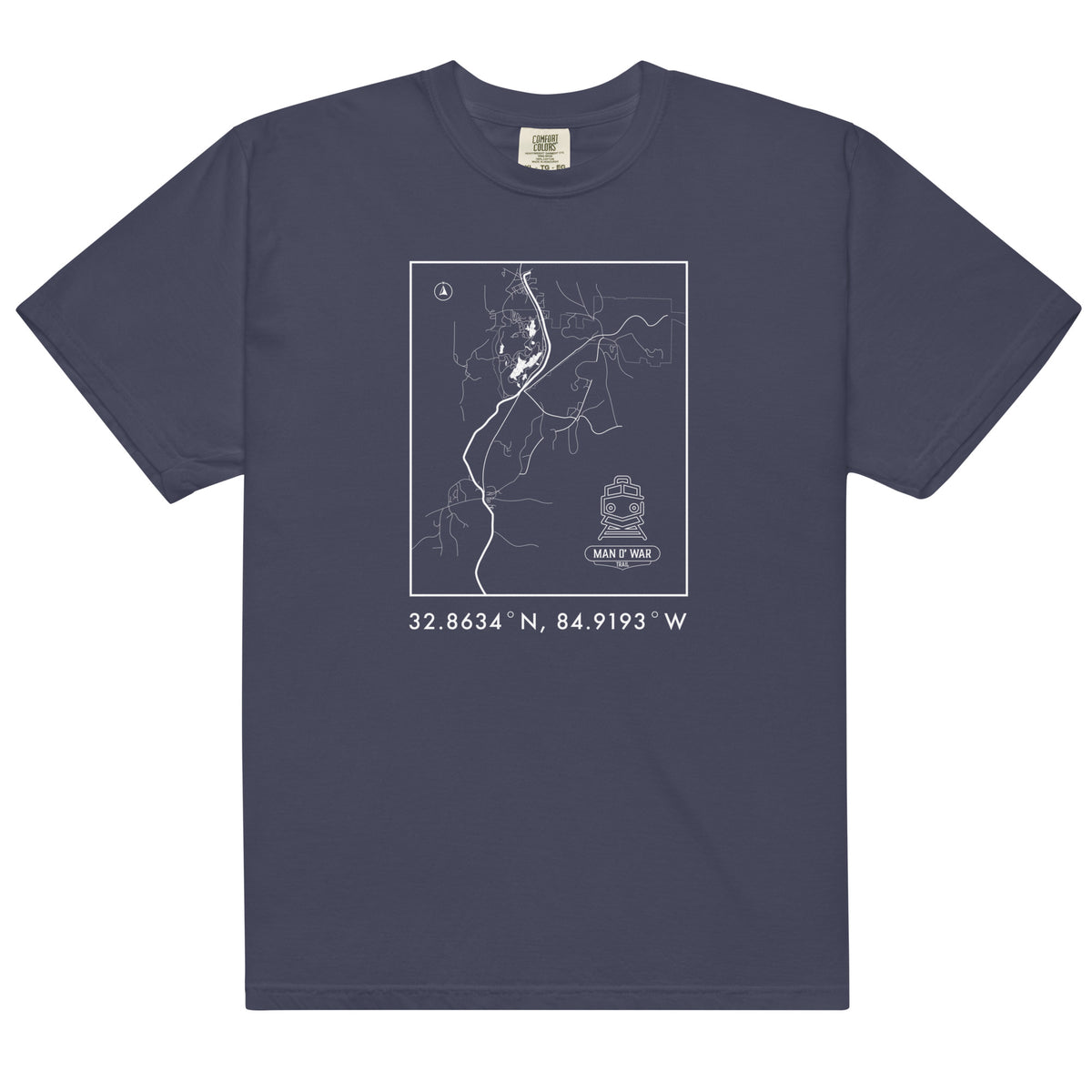 Man O' War Trail Map Shirt – Explore Harris County Georgia